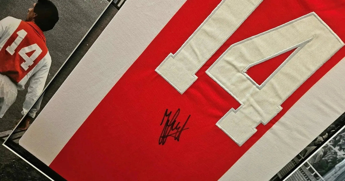 All signed football shirts and framed displays at Walkouts