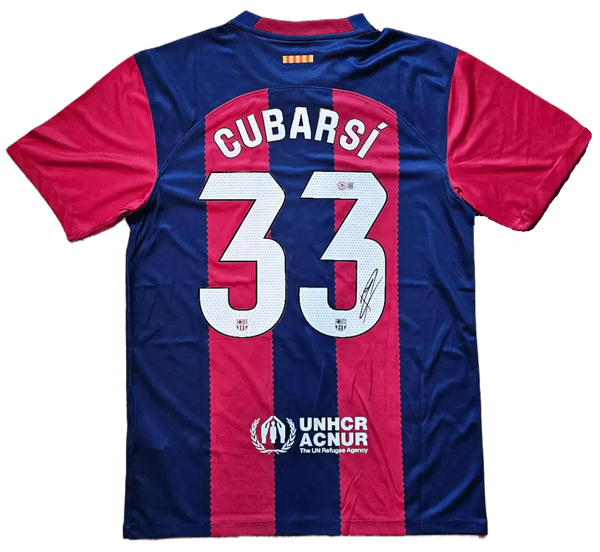 Pau Cubarsi Signed Barcelona Football Shirt 2023/24 | First Beckett ...